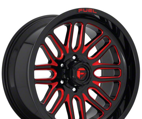 Fuel Wheels Sierra 2500 Ignite Gloss Black with Red Tint 8-Lug Wheel ...