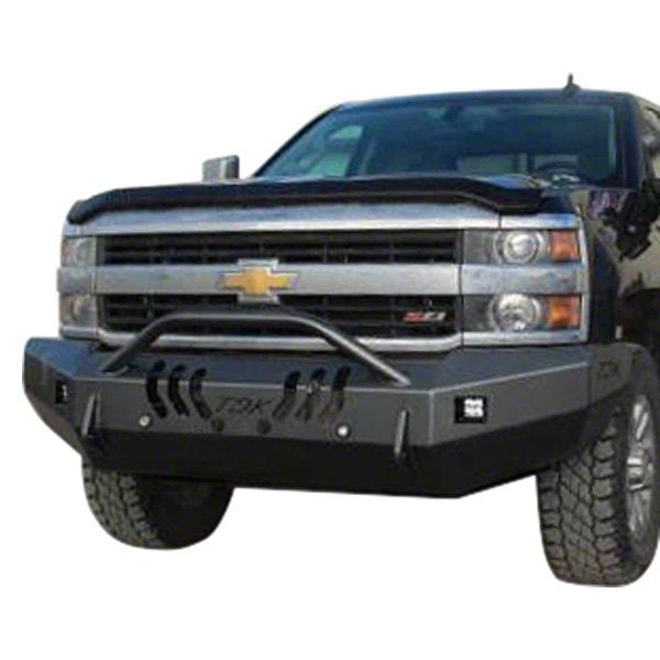 Throttle Down Kustoms Silverado 3500 Push Bar Front Bumper; Bare Metal ...