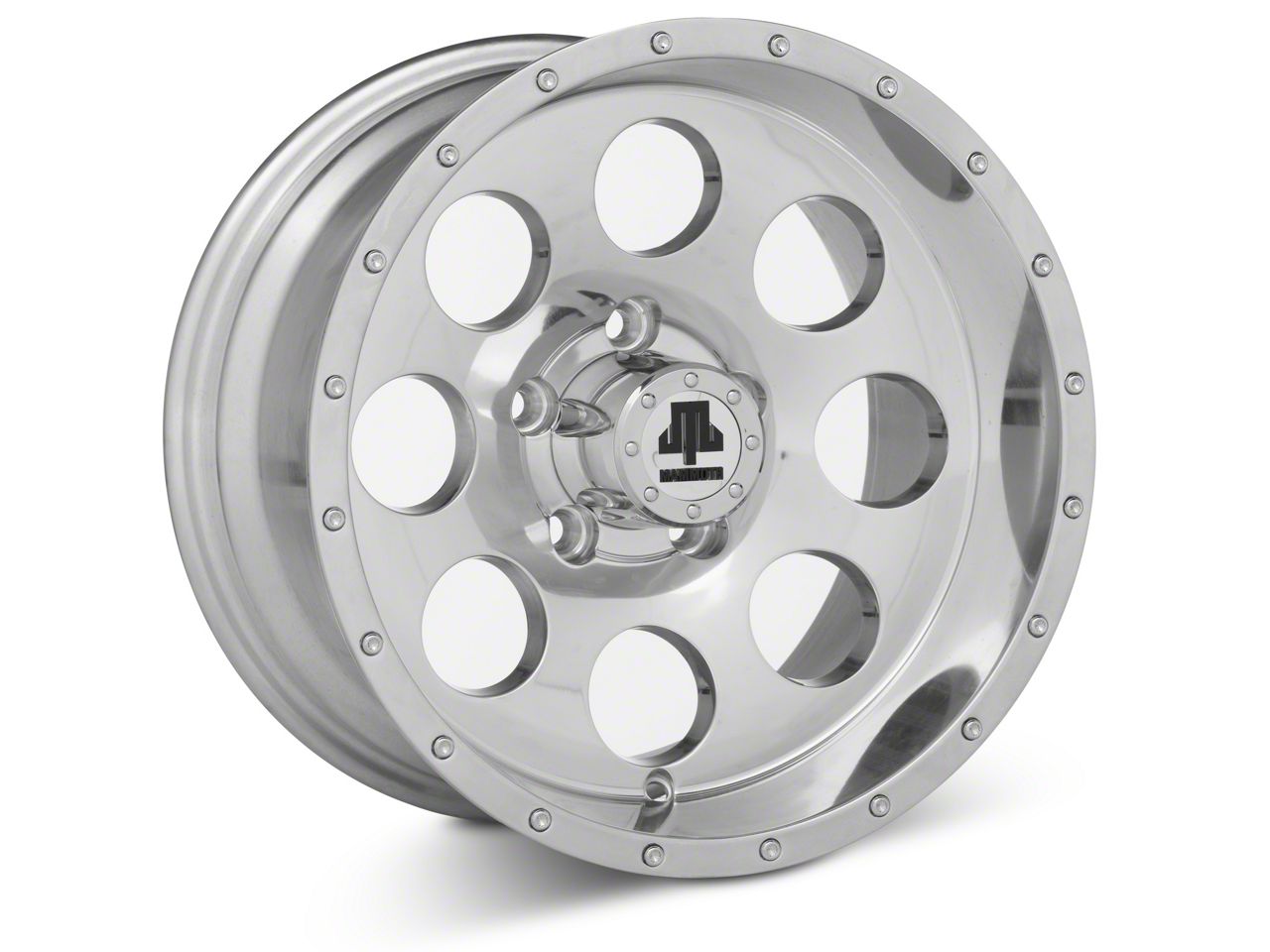 Mammoth Jeep Wrangler 8 Beadlock Style Polished Wheel - 15x8 J100610 ...