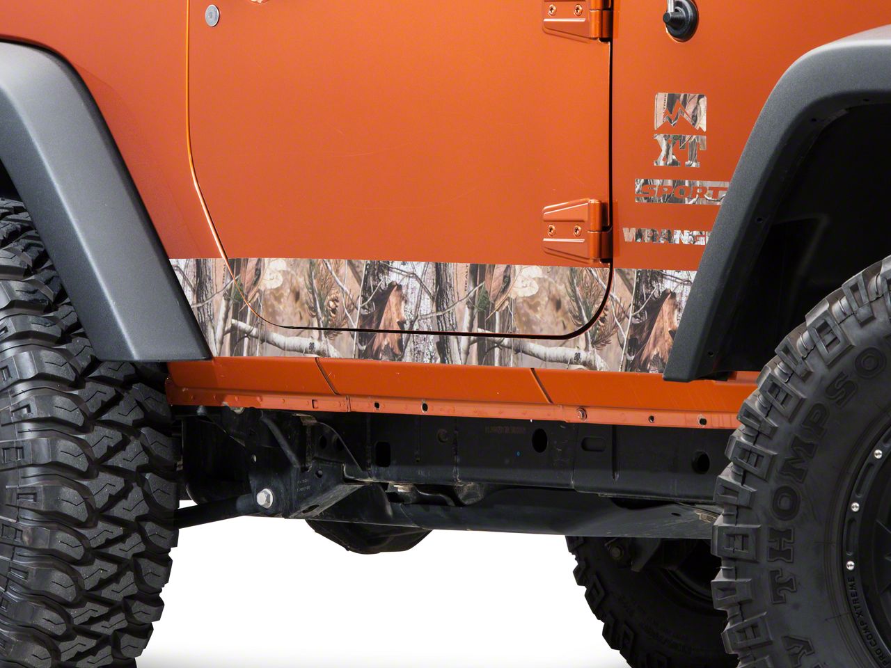 SEC10 Jeep Wrangler Rocker Panel Decal; Realtree Camo J100707 (07-18 ...