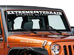 SEC10 Jeep Wrangler Cowl Body Shield Decal; Black J100913 (07-18 Jeep ...