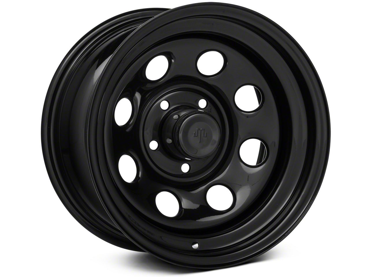 Mammoth Jeep Wrangler 8 Black Steel Wheel - 15x8 J100953 (87-95 Jeep ...