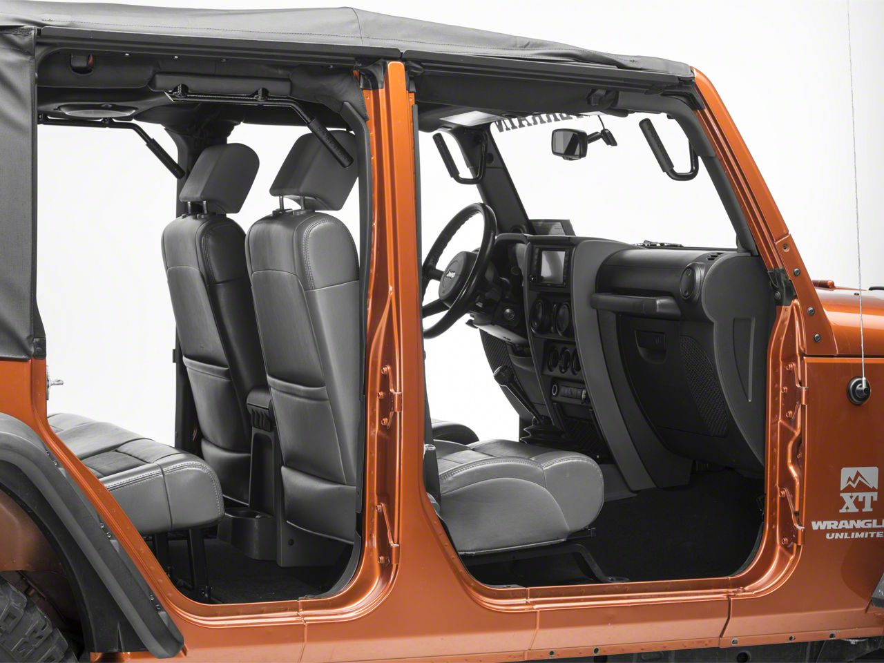 GraBars Jeep Wrangler Genuine Solid Steel Front and Rear Grab Handles ...