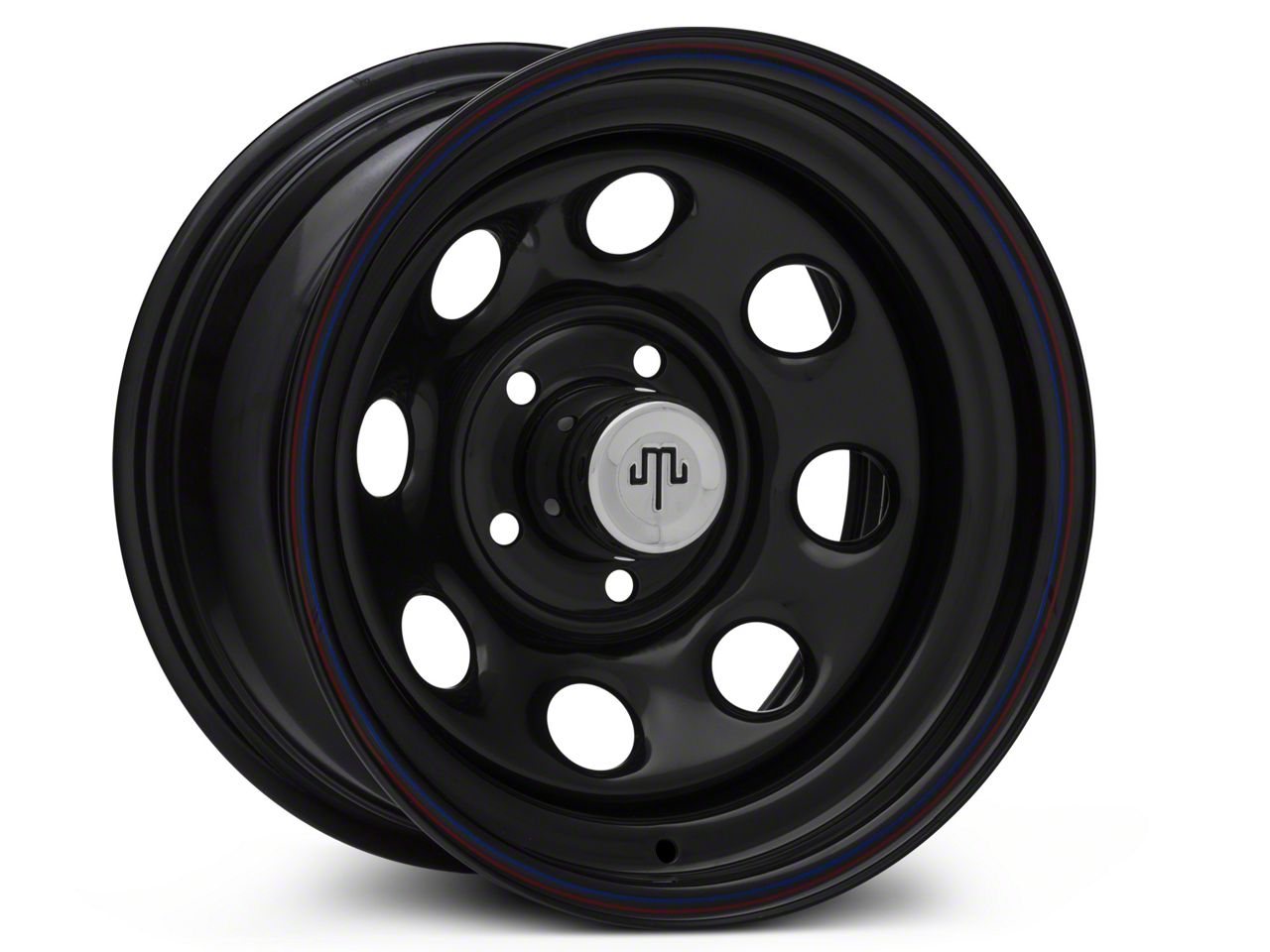 Mammoth 8 Black Wagon Wheel Edition Steel Wheel - 15x8 (87-95 Jeep ...
