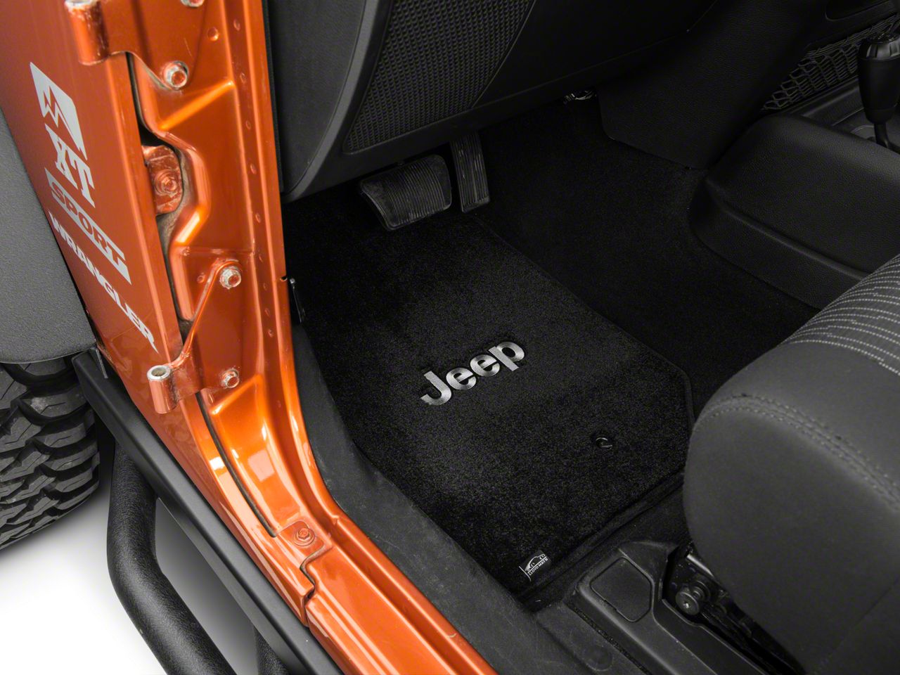 Lloyd Jeep Wrangler Ultimat Front and Rear Floor Mats with Jeep Logo ...