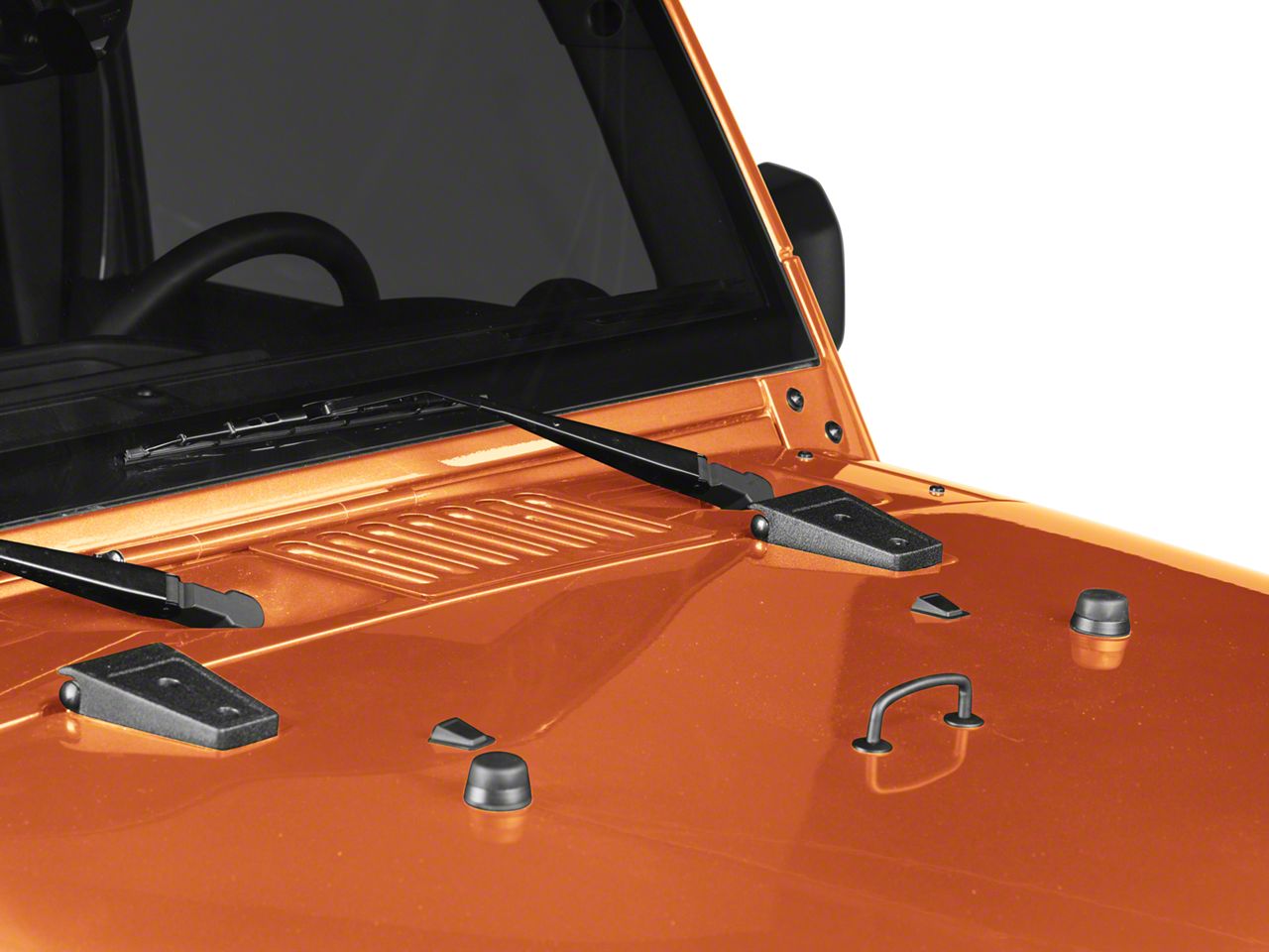 Rugged Ridge Jeep Wrangler Hood Dress Up Kit - Black 11201.03 (13-18 ...