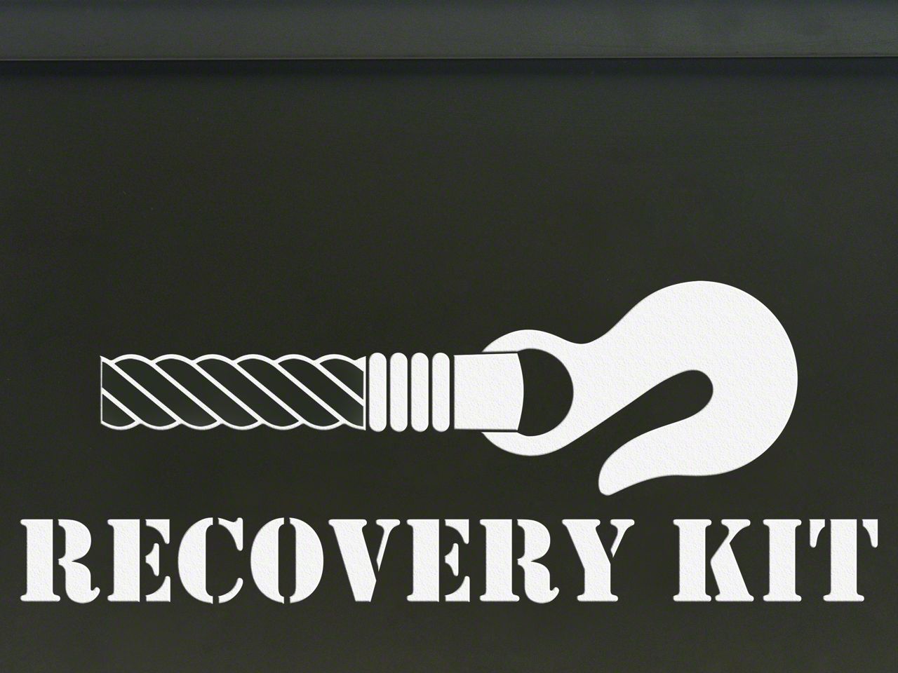 SEC10 Jeep Gladiator Recovery Kit Decal; White J103139 (20-24 Jeep ...