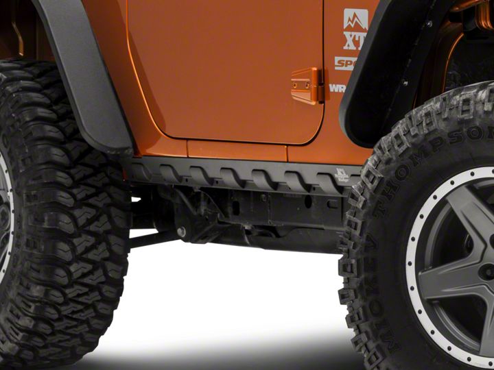 How to Install a Rugged Ridge Body Armor Smooth Rocker Guard Kit ...