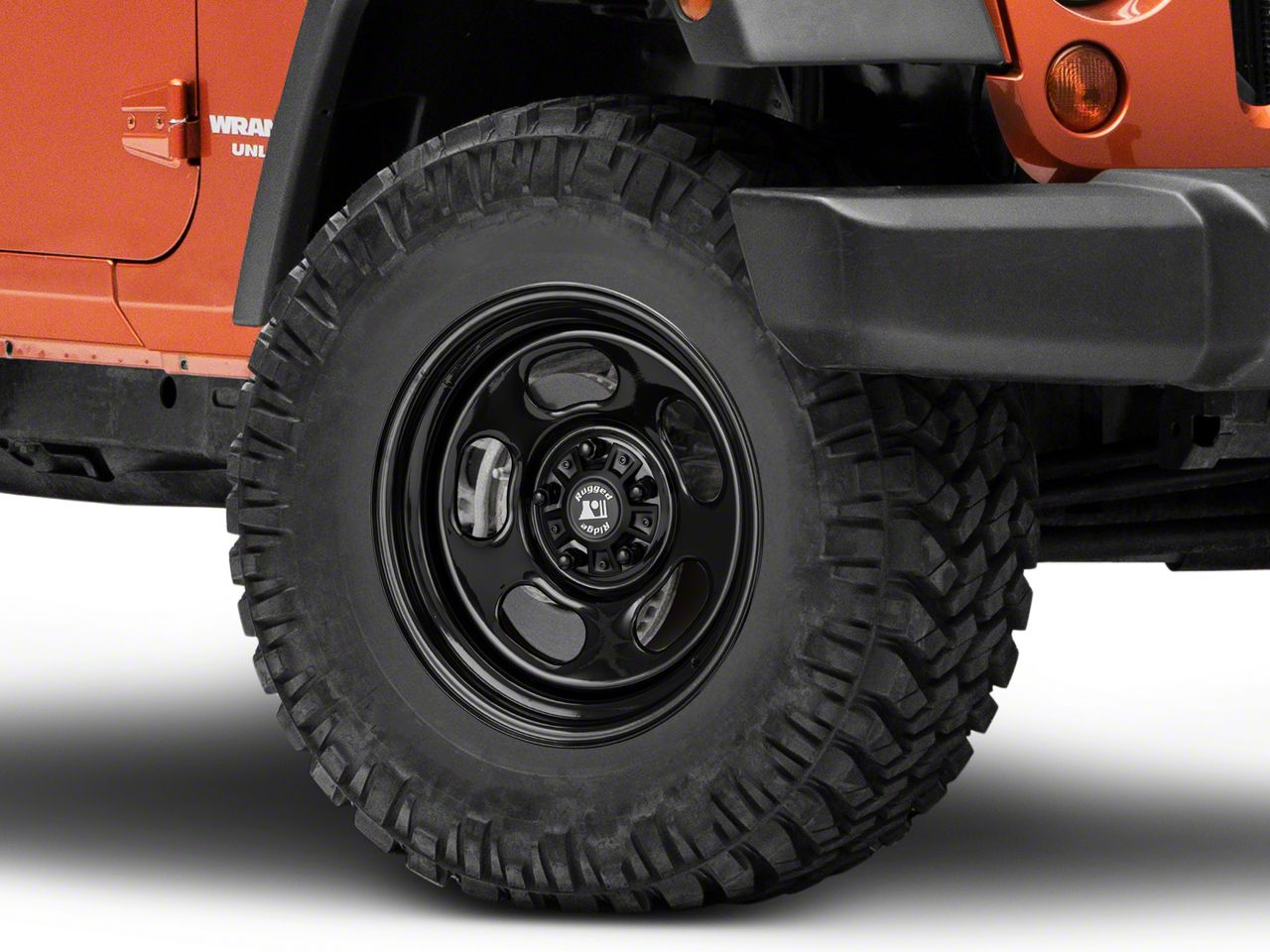 Rugged Ridge Jeep Wrangler Trail Runner Classic Black Steel Wheel w ...