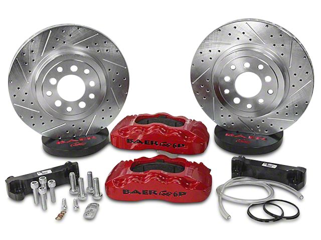 Baer Jeep Wrangler 13.5 in. Front Pro Brake System - Red 4401000R (07 ...