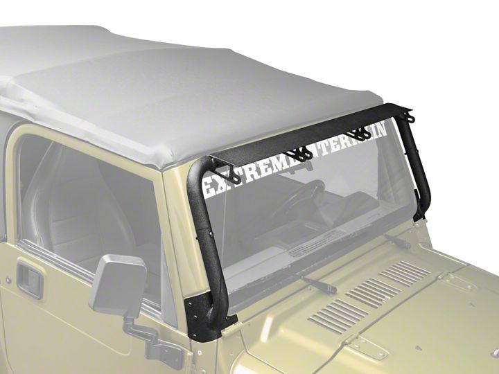 How to Install a Rugged Ridge Windshield LED Light Bar on your Jeep ...
