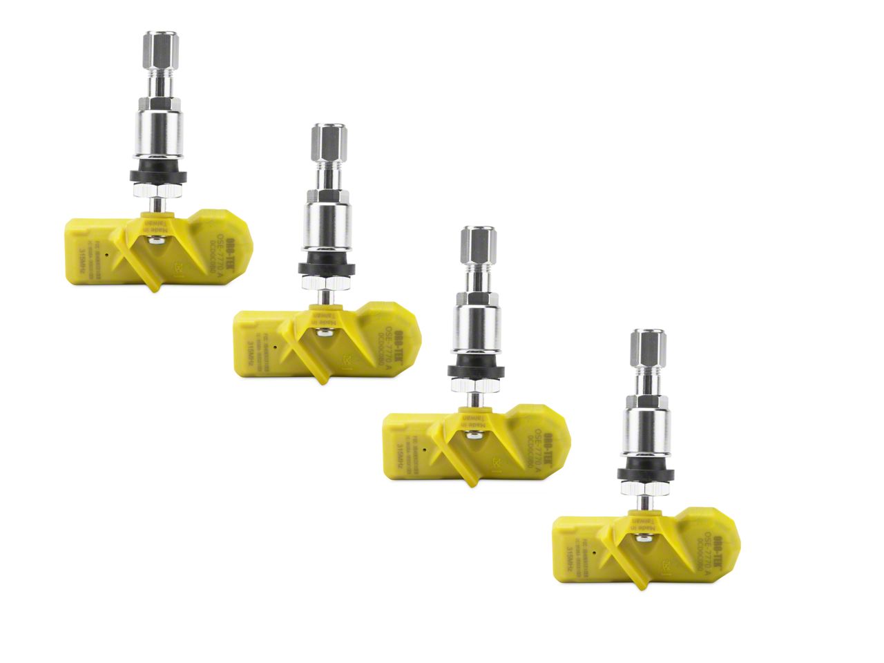 Jeep Wrangler TPMS Sensor Kit; 4 Wheels (07-12 Jeep Wrangler JK)