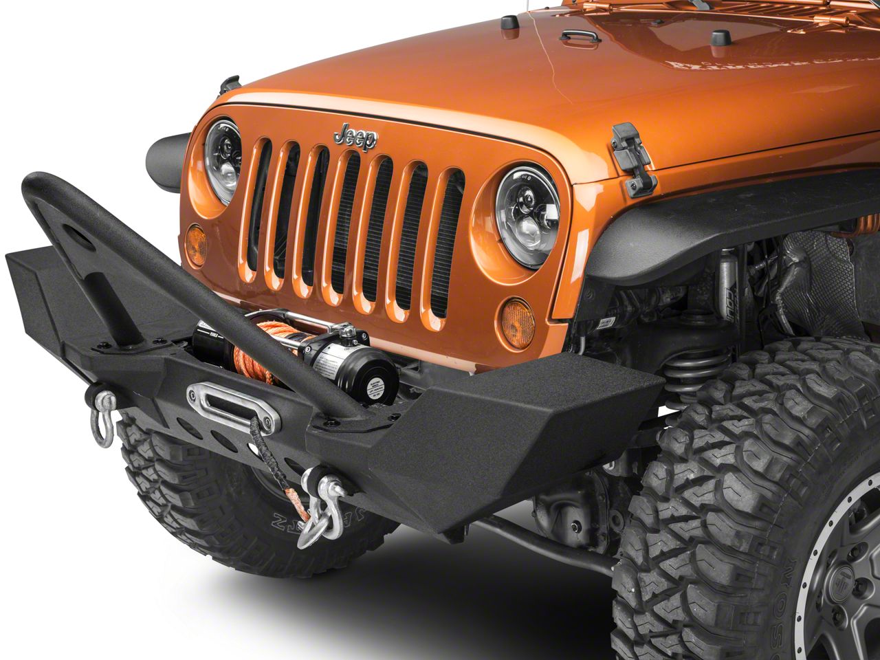 Redrock 4x4 Jeep Wrangler Full Width Front Bumper W Stinger Bar