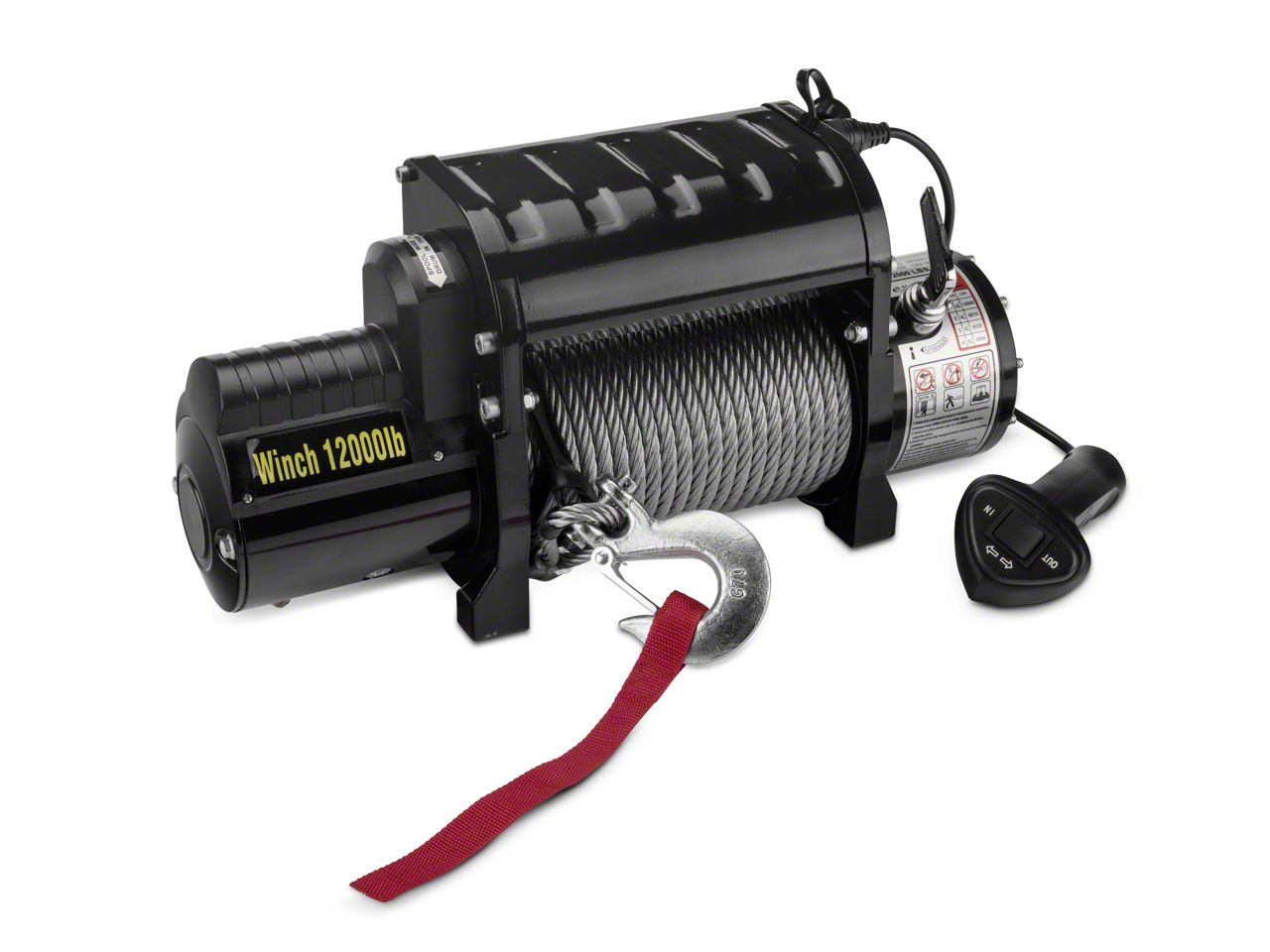 DV8 Offroad Toyota 4-Runner 12,000 lb. Winch with Steel Cable and ...