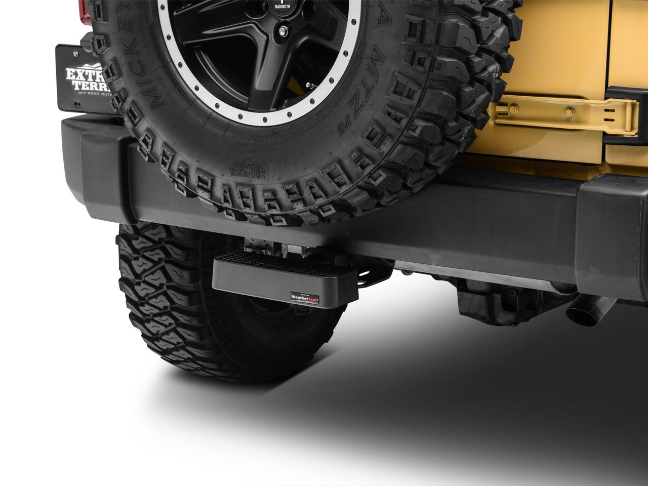 Weathertech Jeep Wrangler Rear Bump Step - Black 81BS1 (87-19 Jeep ...