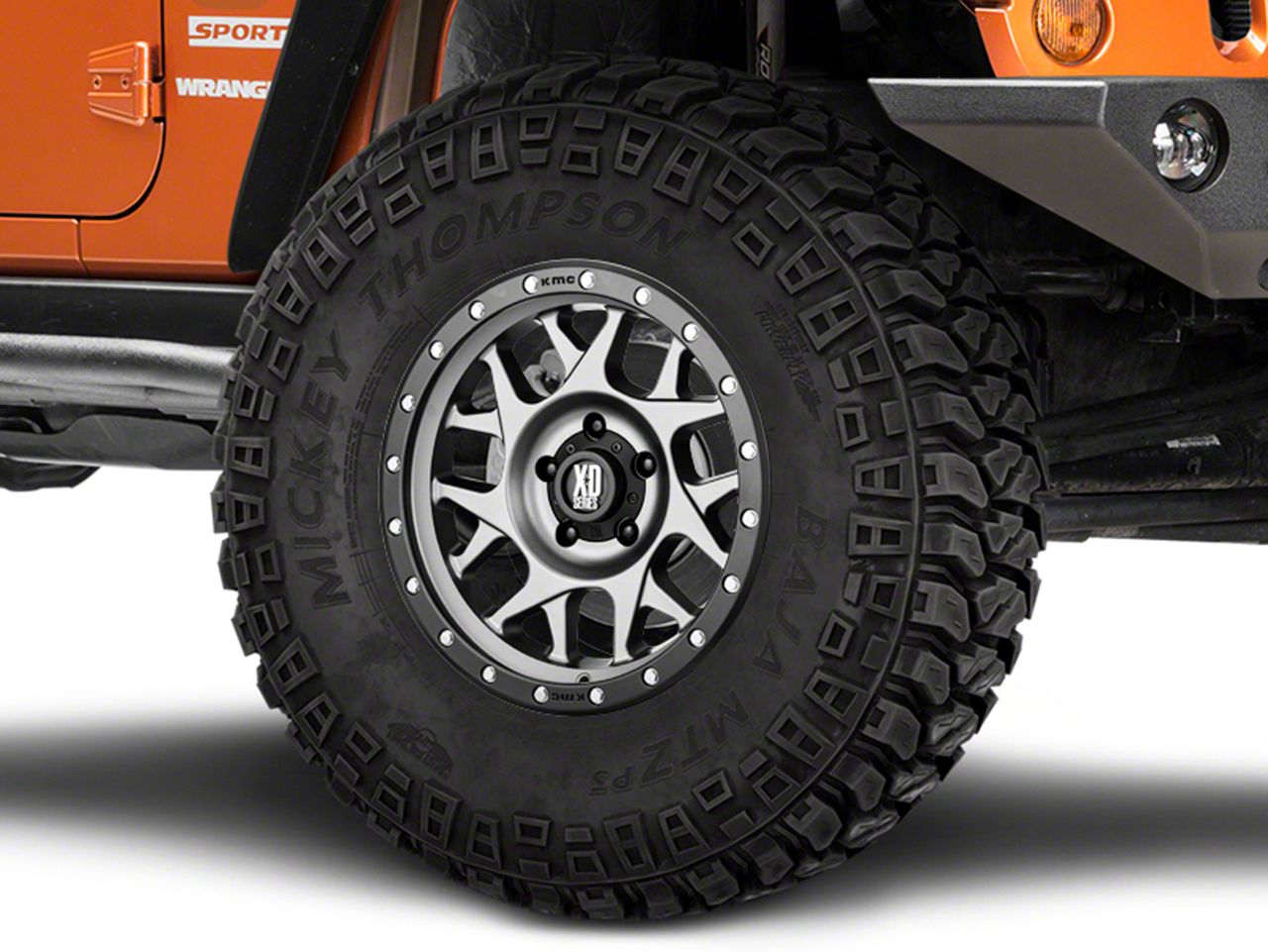 Xd Wrangler Bully Matte Gray W Black Ring Wheel 17x9 12 Mm Offset Xd12779050412n 07 18