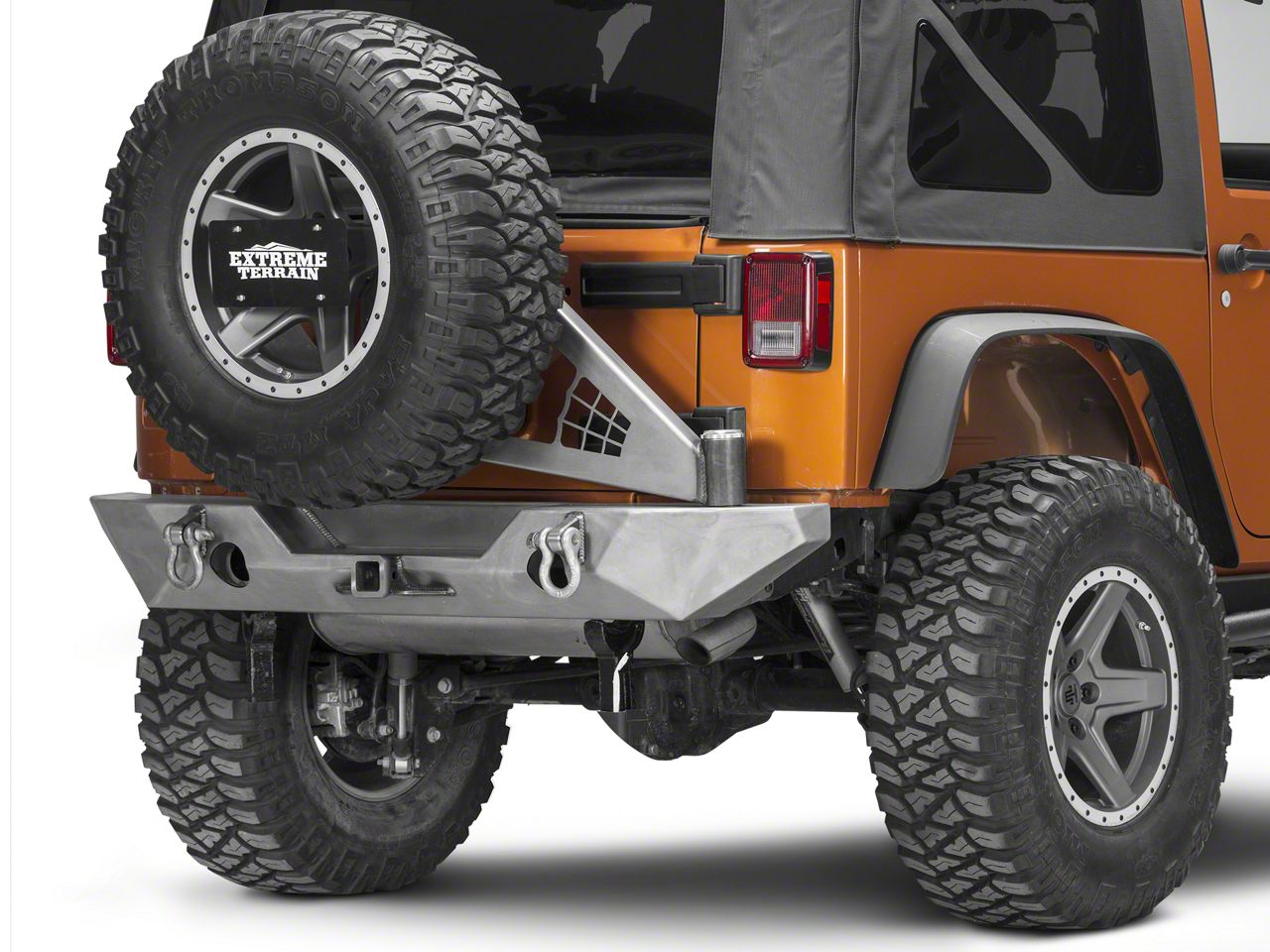 Poison Spyder Jeep Wrangler RockBrawler II Rear Bumper with Tire ...