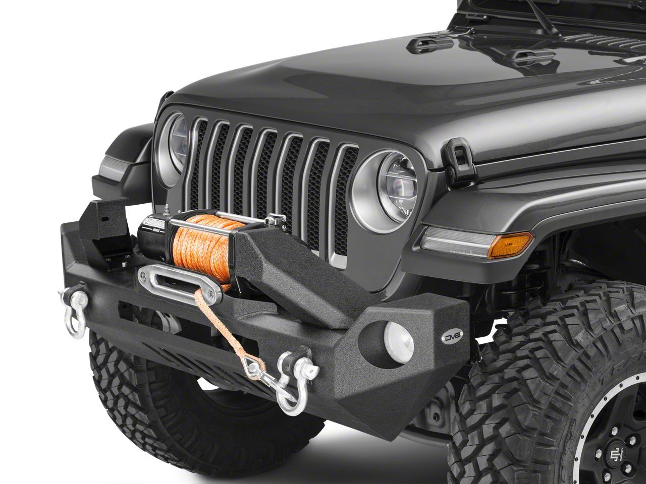 DV8 Offroad Jeep Wrangler FS-17 Hammer Forged Front Bumper FBSHTB-17 ...