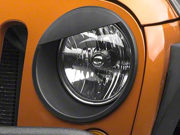 RedRock Jeep Wrangler Angry Eyes Headlight Conversion; Black J106934 ...