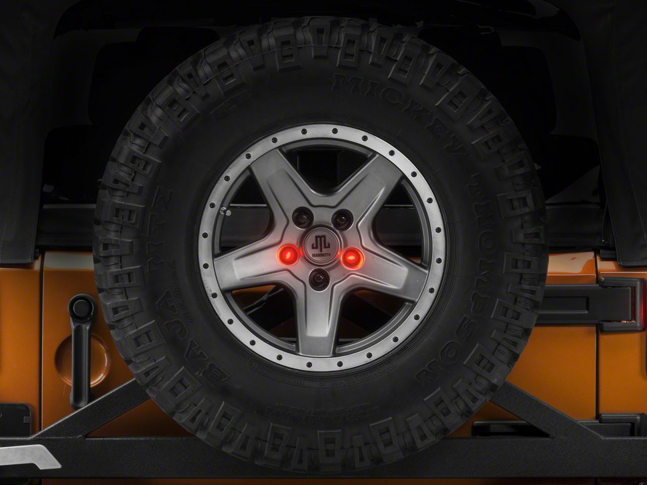 Delta Lights Jeep Wrangler Waterproof LED Third Brake Lug Nuts 01-6581 ...