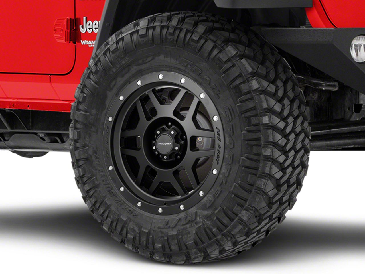 Pro Comp Wheels Jeep Wrangler Phaser Satin Black Wheel; 18x9 5041 ...