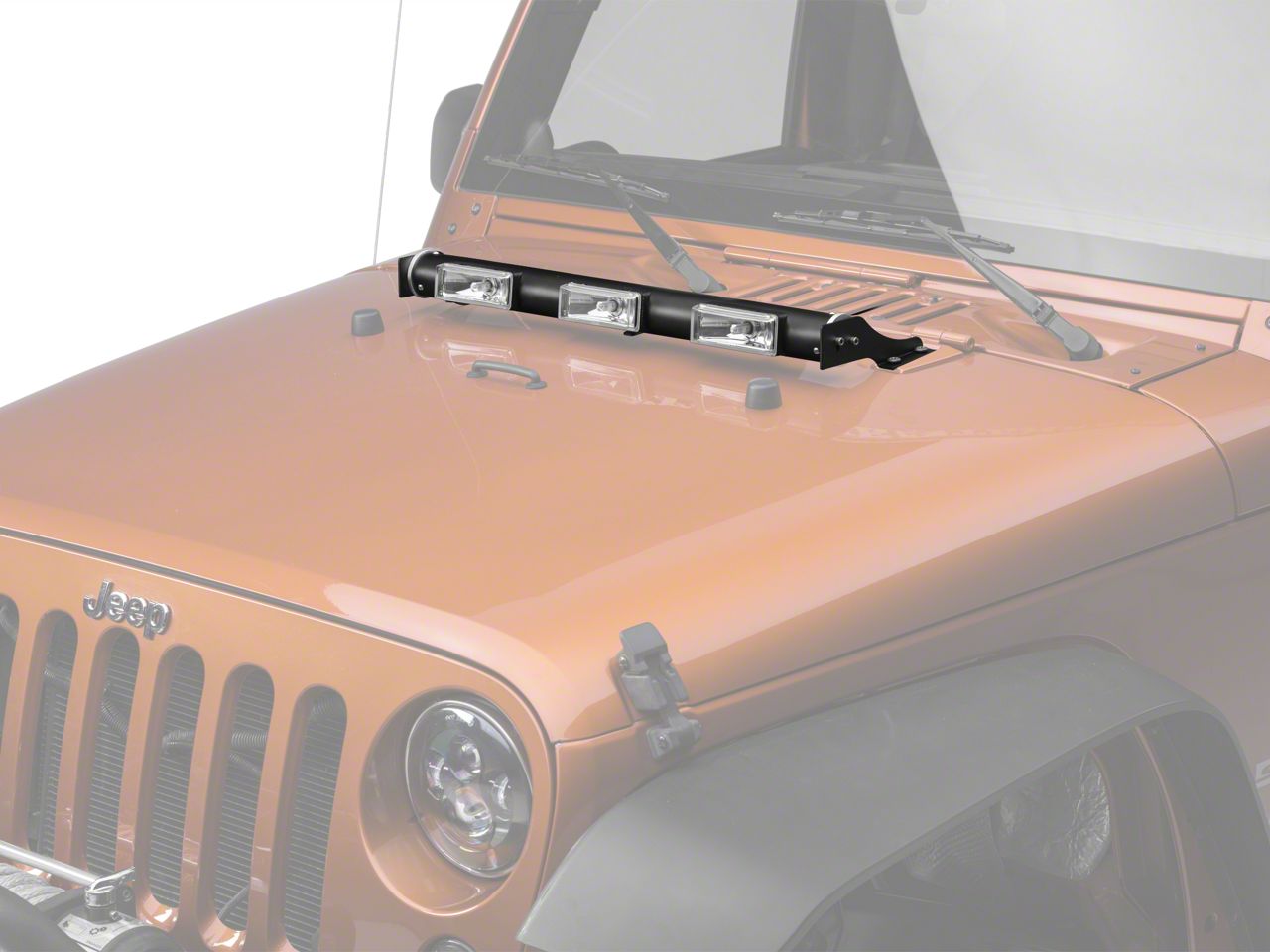 Delta Lights Jeep Wrangler Tubular LED E-Hood Bar 01-9520-TUBL (07-18 ...
