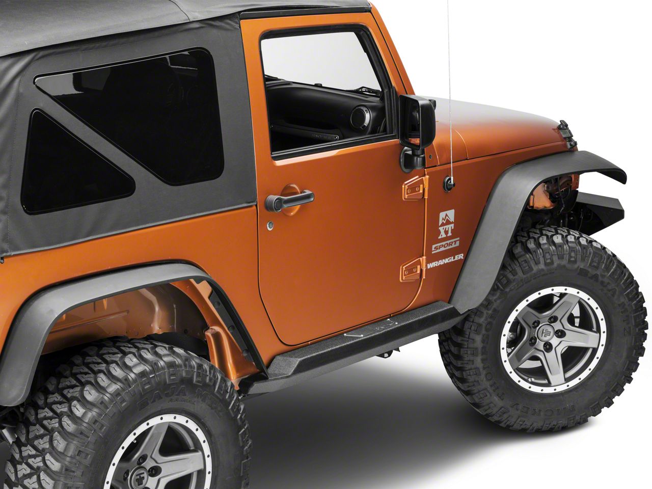 Smittybilt Jeep Wrangler XRC Atlas Rock Sliders w/ Step - Textured ...
