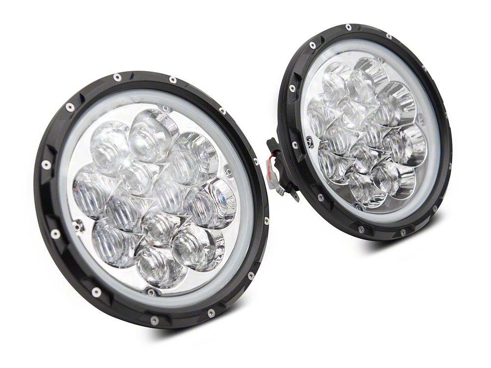 Raxiom Axial Series Spider LED Headlights with Amber DRL and Raxiom Axial Series Spider LED Headlights with Amber DRL and