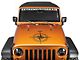 SEC10 Jeep Wrangler Compass Decal; Matte Black J108114 (66-24 Jeep CJ5 ...