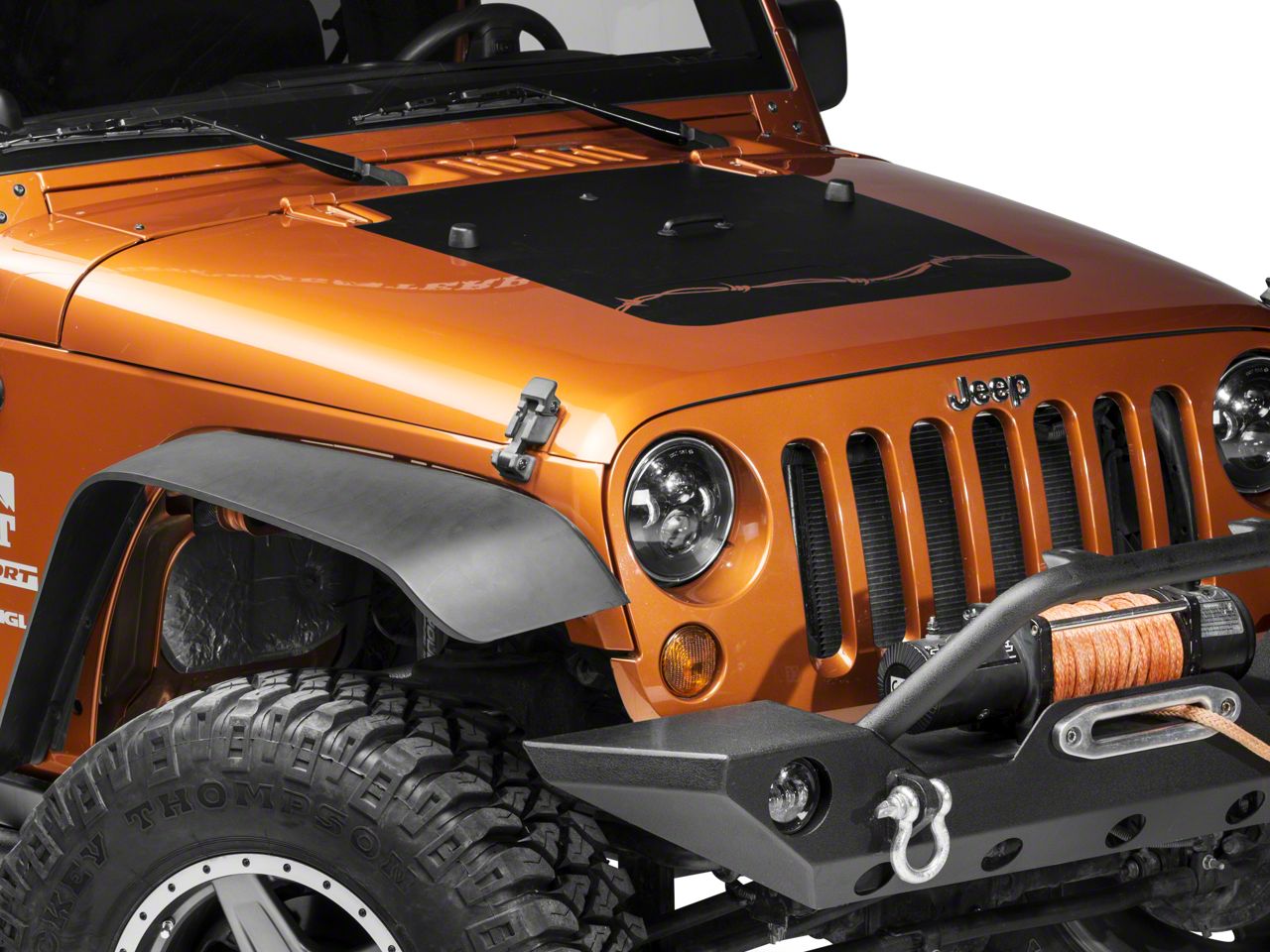 How to Install Rugged Ridge Hood Decal - Matte Black on your 07-18 Jeep ...