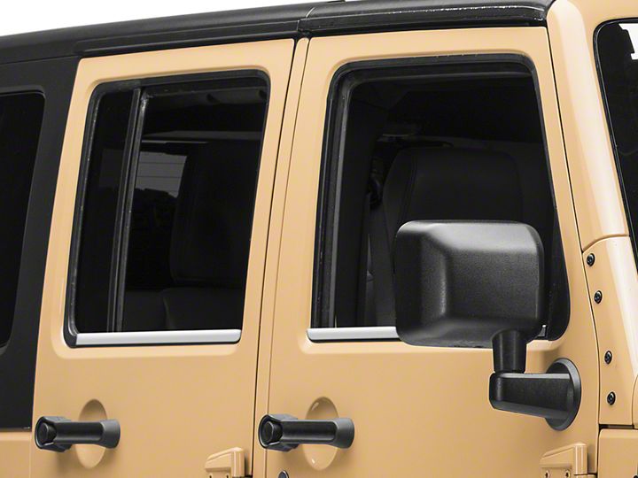 How to Install Window Trim Accent - Stainless (07-18 Jeep Wrangler JK 4 ...