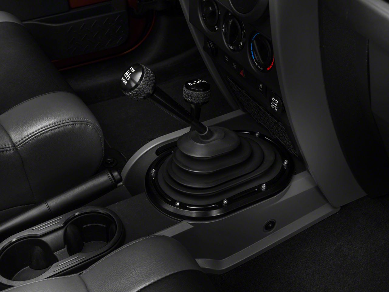 Jeep Wrangler Shifter Bezel Trim; Black (07-10 Jeep Wrangler JK)