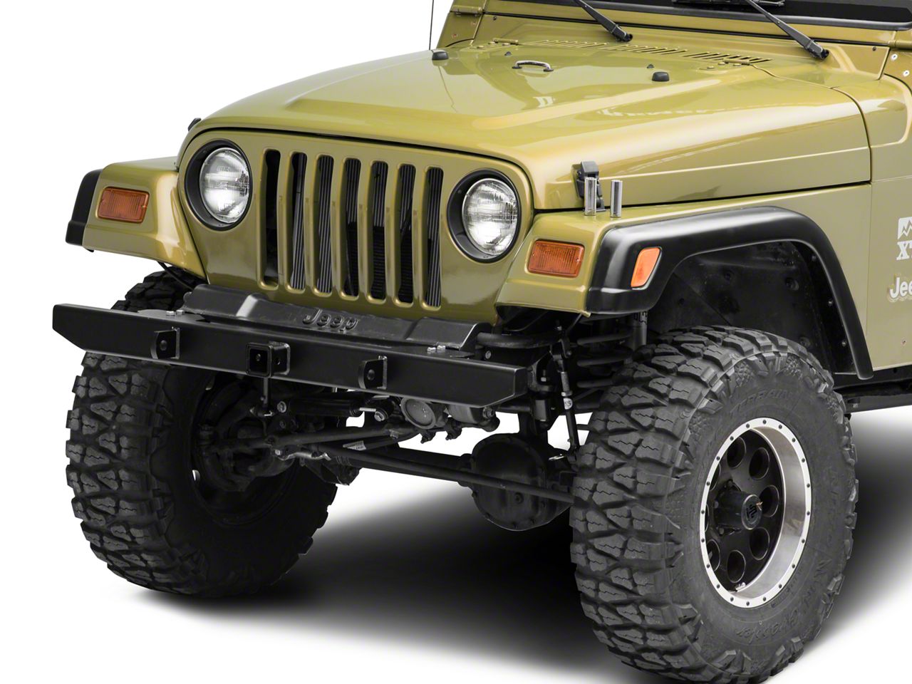 Garvin Jeep Wrangler ATS Series Front Bumper; 54-Inch 34923 (97-06 Jeep ...