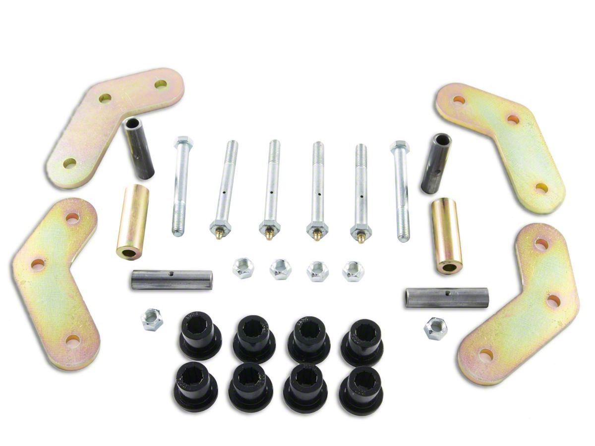 M.O.R.E. Jeep Wrangler Front or Rear Boomerang Lubeable Shackles for ...