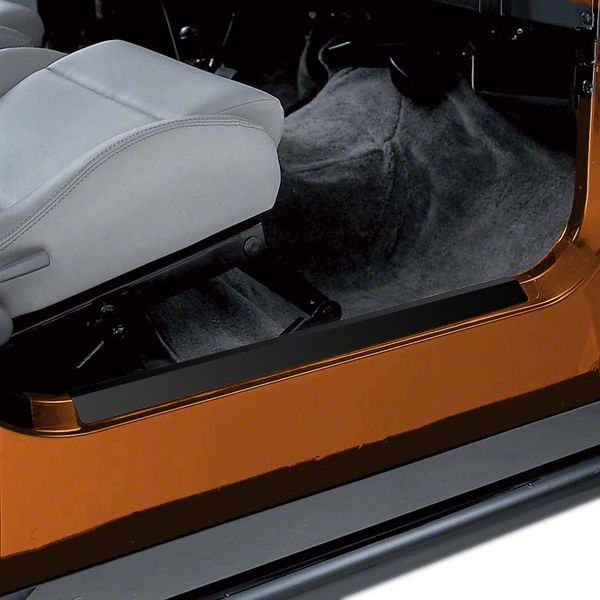 Rugged Ridge Jeep Wrangler Door Entry Guards; Black 11216.02 (76-95 ...