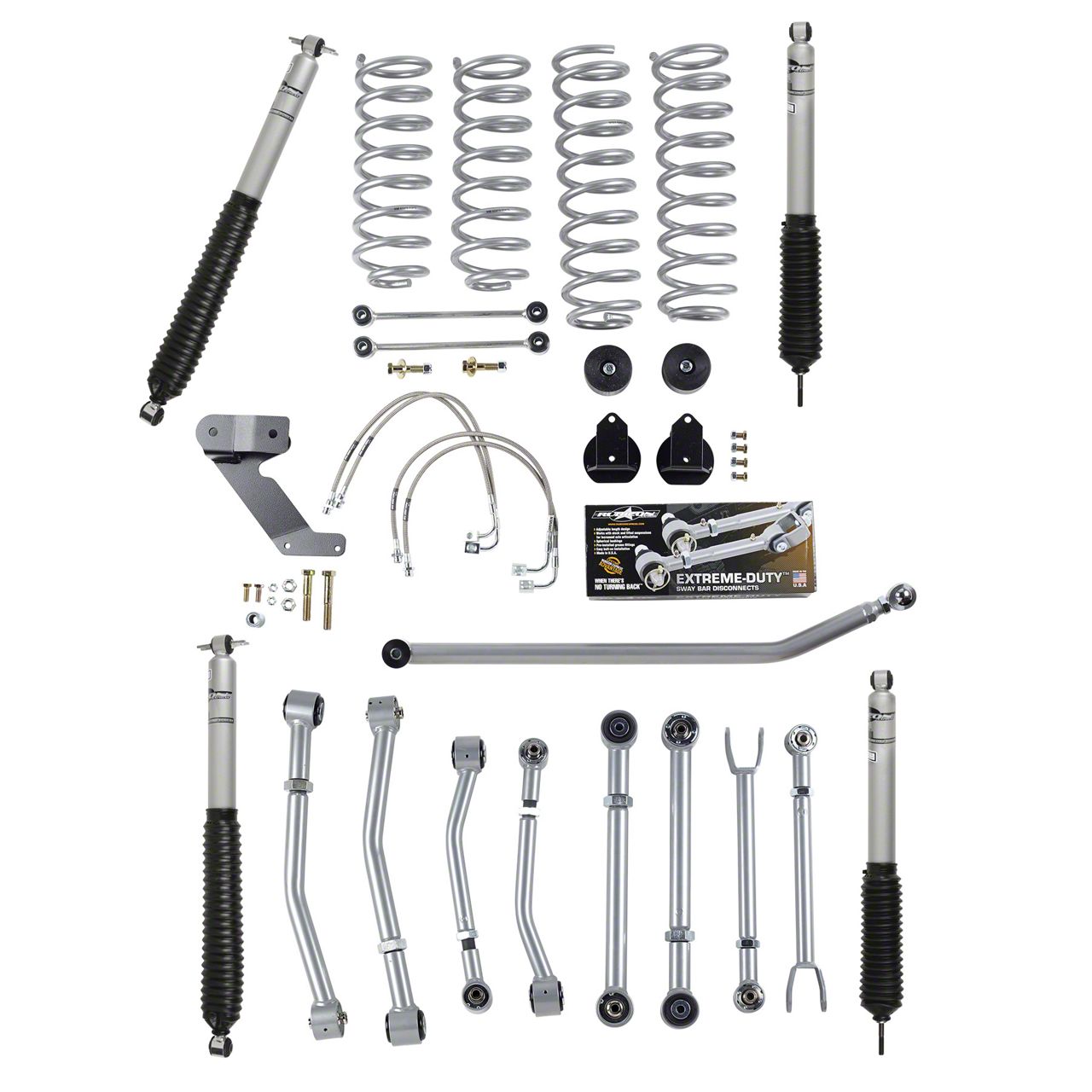 Rubicon Express Jeep Wrangler 3.50-Inch Super-Flex Suspension Lift Kit ...