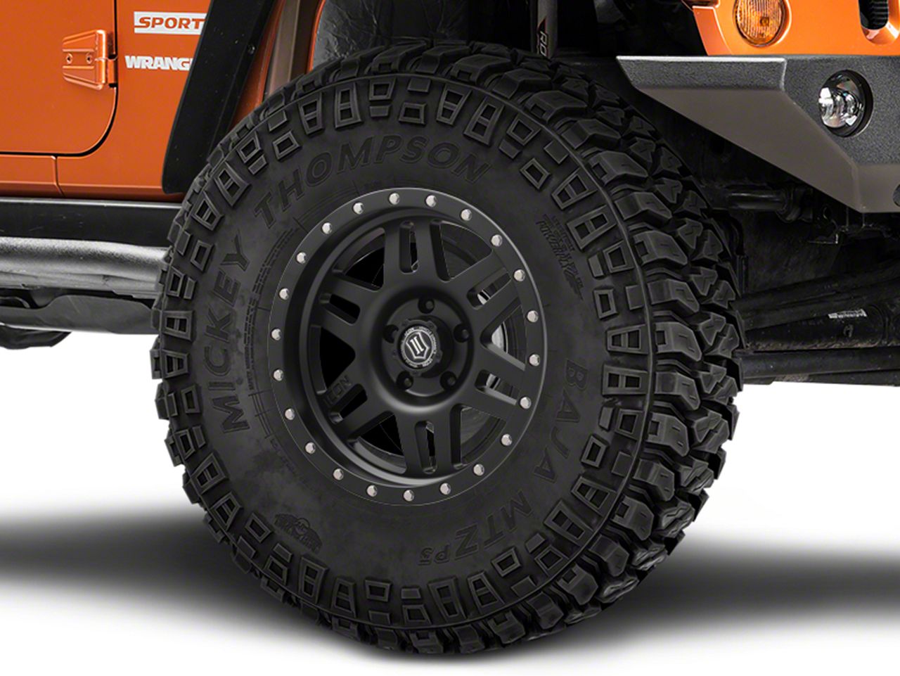 ICON Alloys Jeep Wrangler Six Speed Satin Black Wheel; 17x8.5 ...