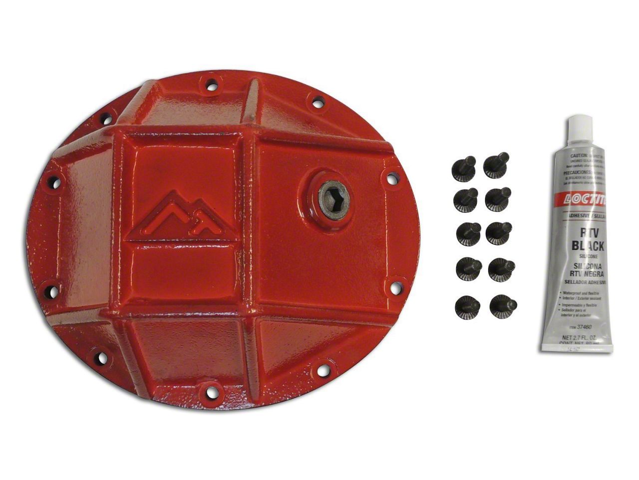 Jeep Wrangler Dana 35 Rear Axle Heavy Duty Rear Differential Cover; Red ...