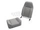 Smittybilt Jeep Wrangler Standard Front Bucket Seat; Light Gray Denim ...