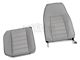 Smittybilt Jeep Wrangler Standard Front Bucket Seat; Light Gray Denim ...