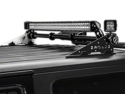 ZRoadz Jeep Wrangler Rear Roof Modular Rack MegaWatt Mounting System w ...