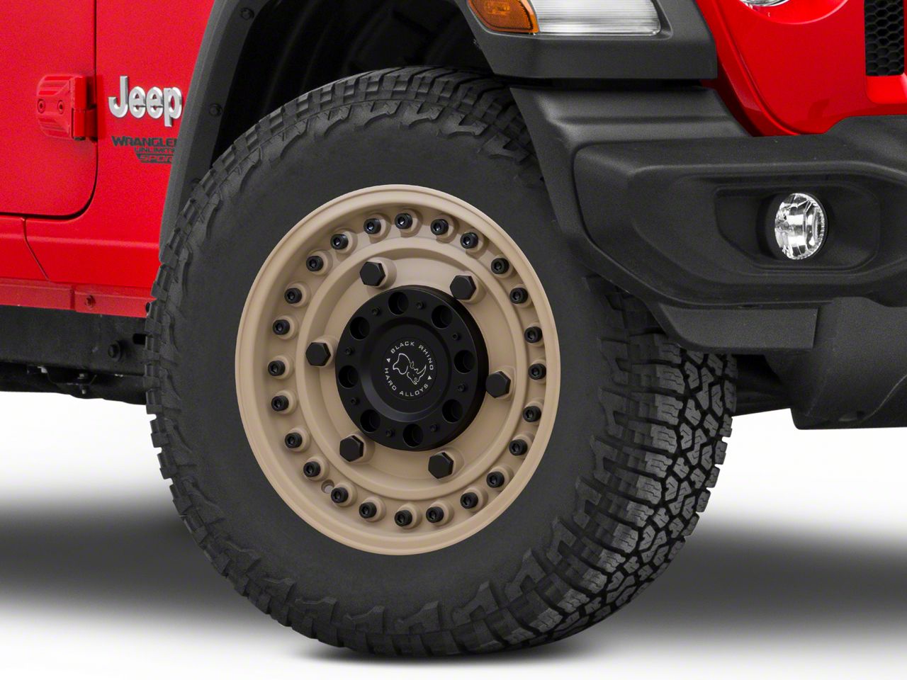 Black Rhino Jeep Wrangler Armory Desert Sand Wheel; 18x9.5 1895ARY ...