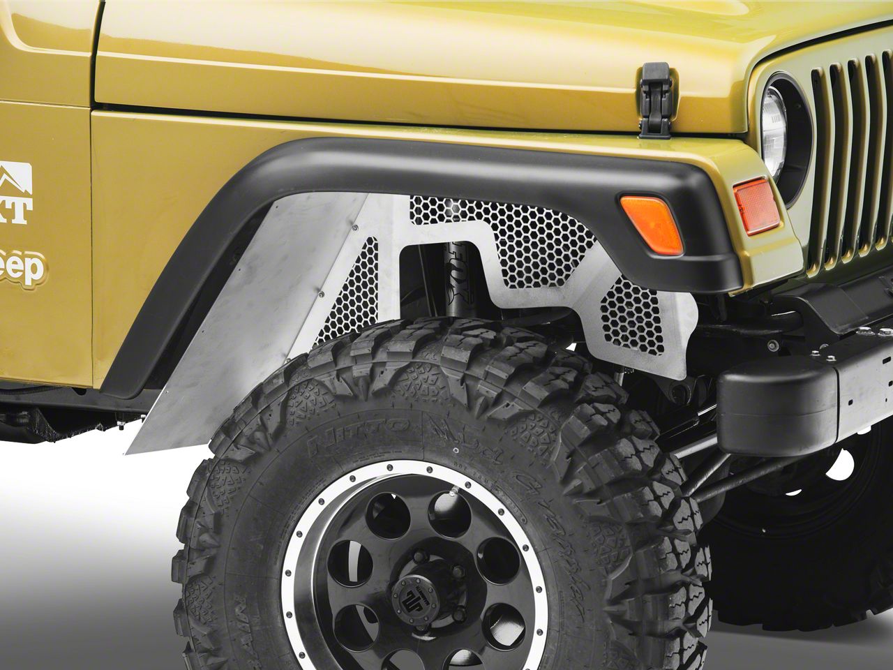Poison Spyder Jeep Wrangler DeFender XC Vented Inner Fender Kit - Bare ...