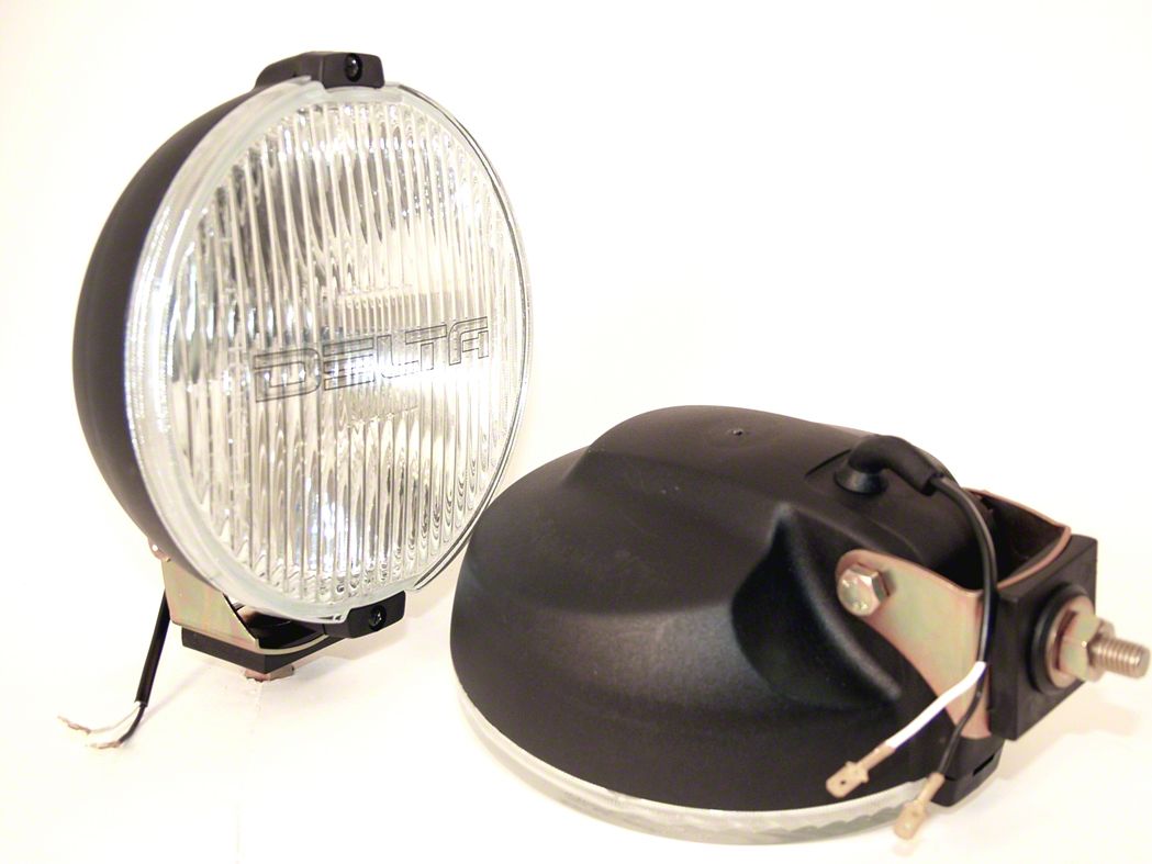 Delta Lights Jeep Wrangler 800H Series Round Fog Light; Black 01-8039 ...