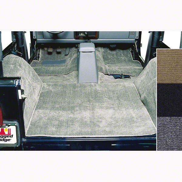 Rugged Ridge Jeep Wrangler Deluxe Complete Carpet Kit - Honey 13690.10 ...