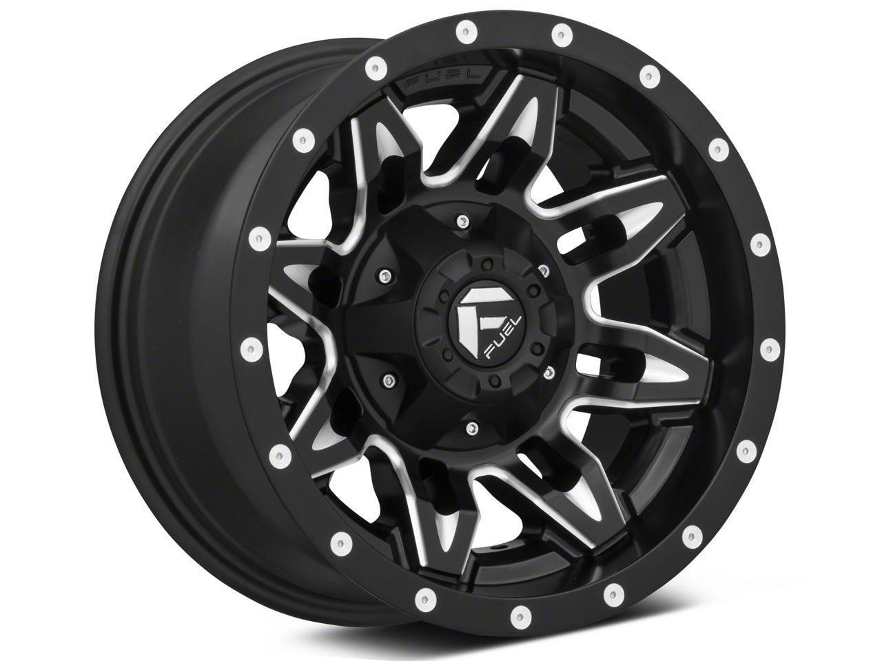 Fuel Wheels Jeep Wrangler Lethal Black Milled Wheel - 15x8 D56715800437 ...