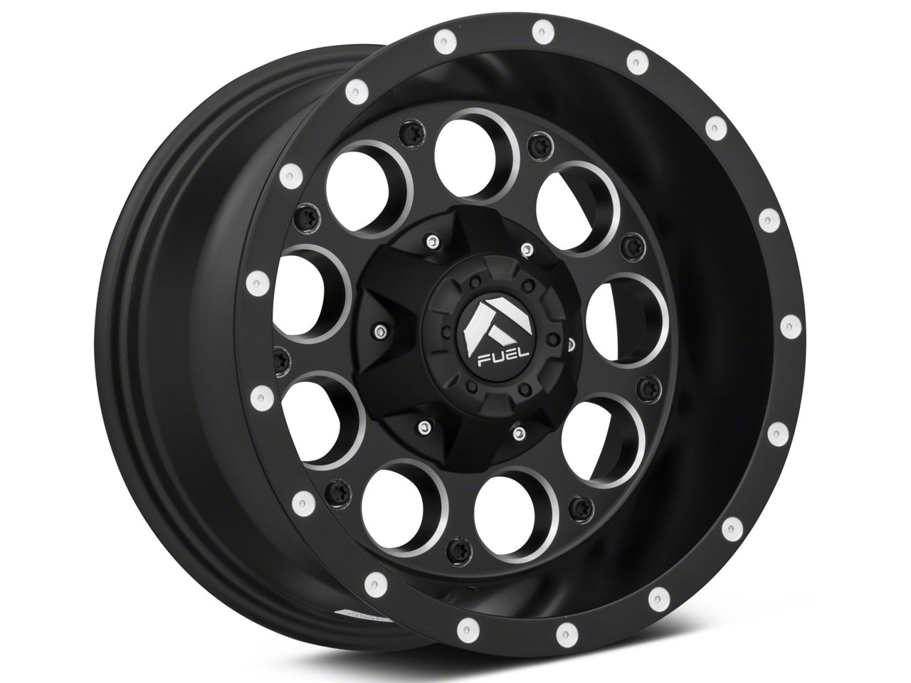 Fuel Wheels Jeep Wrangler Revolver Black Milled Wheel - 15x8 ...