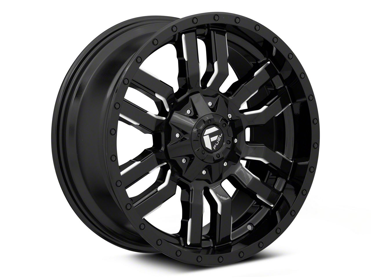 Fuel Wheels Jeep Wrangler Sledge Gloss Black Milled Wheel - 20x9 ...