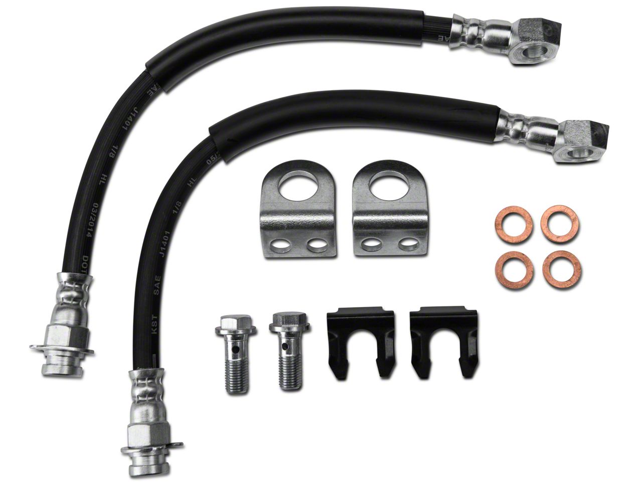 Teraflex Jeep Wrangler Disc Brake Flex Line Kit 4355400 (87-01 Jeep ...