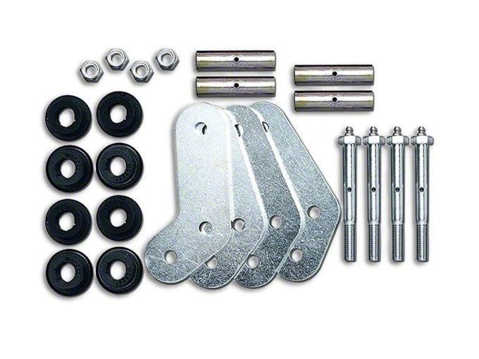 Rubicon Express Jeep Wrangler Greasable Rear Boomerang Spring Shackle ...